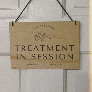 Engraved Treatment in Session Sign Therapy in Session in - Etsy