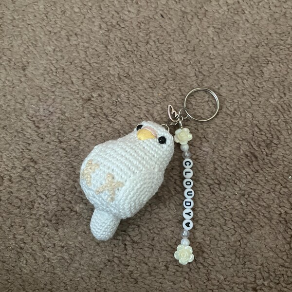 Custom White Faced Cockatiel Crochet Amigurumi, Crochet Bird, Gift for ...