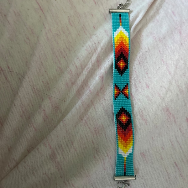 Feather Loom Bead Patterns for Bracelets - Set of 3 Pattern, Native ...