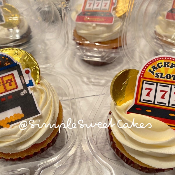 Casino Cupcake Toppers Casino Party Casino Night Casino Party ...