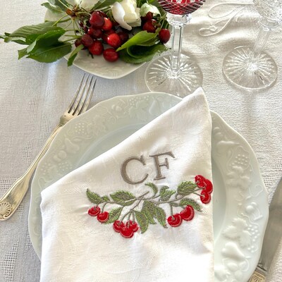 Cherries Border Machine Embroidery Design 3 Sizes - Etsy