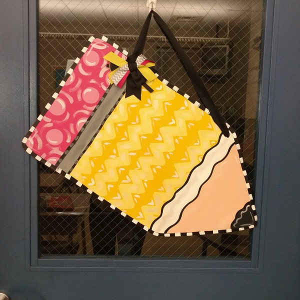 Pencil Door Hanger, Back to School Door Hanger - Etsy