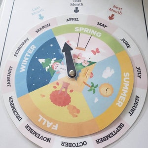 Seasons Printable, Seasons & Months, Months of the Year, Circle Time ...