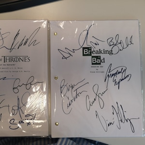 Breaking Bad TV Signed Script Autograph Screenplay Walter White, Jesse ...