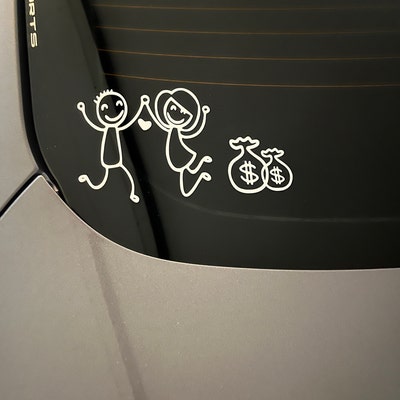 Just Married Removable Car Decal, Custom Just Married Car Sticker ...