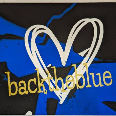 Back the Blue Vinyl Decal - Etsy