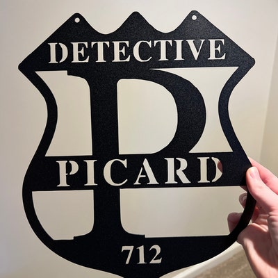 Personalized Police Sign for Home, Metal Wall Art, Police Officer Gifts ...