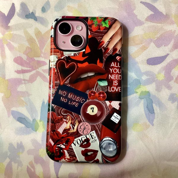 Shakespeare Tragedy Collage Tough Phone Case, iPhone 8 X 11 12 13 14 15 ...