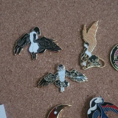 Harpy Front Mythical Creature Hard Enamel Pin - Etsy
