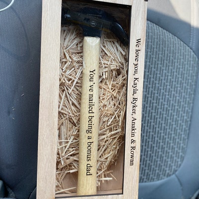 Custom Engraved Hammer / Wooden Gift Box Unique Gift for Fathers / Dad ...