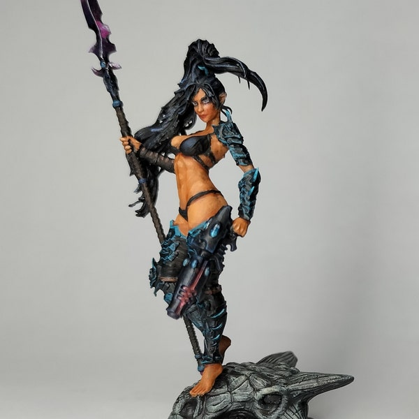 Female Elf Drow Gladiator Rogue 3d Printed Model [by 3dartguy] Etsy