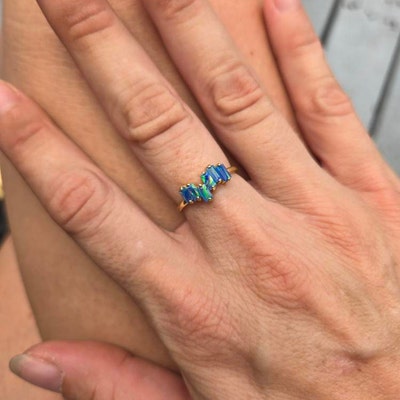 Pear Red Rose Ruby Ring for Women, Statement Ring, Ring for Her ...