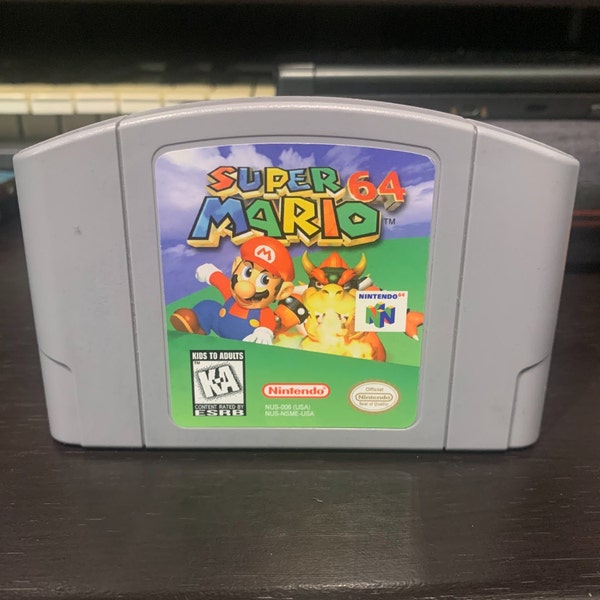 N64 Super Mario 64 Replacement Label Decal Sticker Nintendo - Etsy