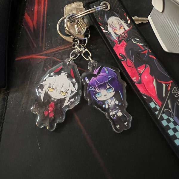 Ilast BATCH 2 Vtuber Silvervale Streamer Chibi Acrylic Phone Charm - Etsy