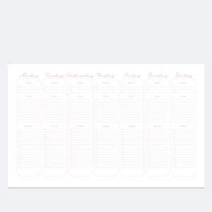 Coquette Daily Planner Digital Download - Etsy