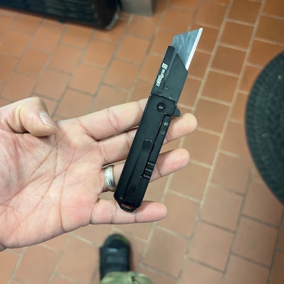 Exceed Designs TIRANT RAZOR V3 jet-black PVD 6al-4v Titanium Utility ...