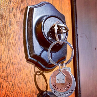 Personalized New Home Key Chain, Our First Home Keychain, Our 1st Home ...