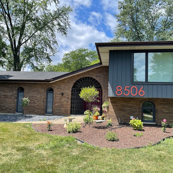 18 Inch Modern House Numbers Letters - Etsy