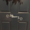 Be Merry Vinyl Decal Door Decals Christmas Vinyl Decals - Etsy