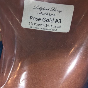 Rose Gold Colored Sand for Wedding Unity Sand Wedding Sand Wedding ...