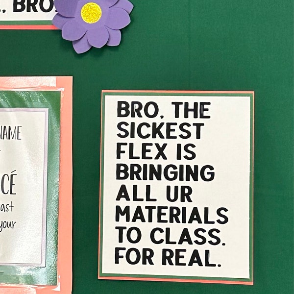 Middle School Classroom Decor Funny, Classroom Rules, High School Math ...