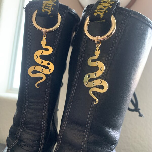 Silver Moon & Stars Metal Grunge Boot Charm With Matching Hardware - Etsy