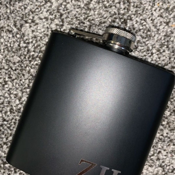 Laser Engraved Flask | Engraved Mens Flask | Personalized Mens Flask ...