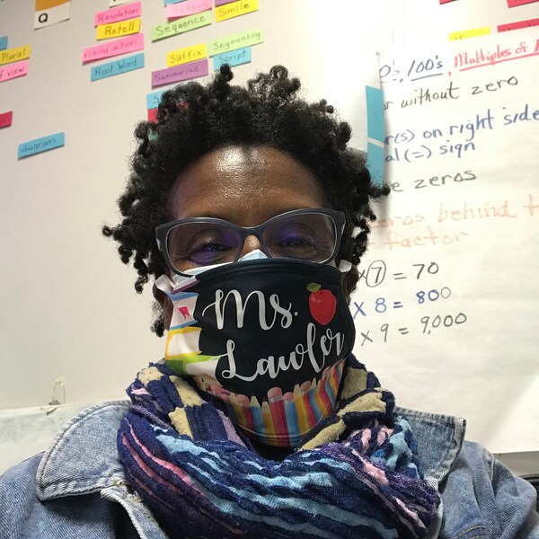 Teacher Face Mask, Double Layer Washable Reusable Face Mask, Face ...