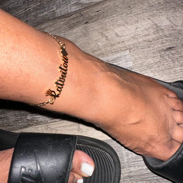 Personalized Name Anklet, Custom Name Anklet in Gold/silver/rose Gold ...