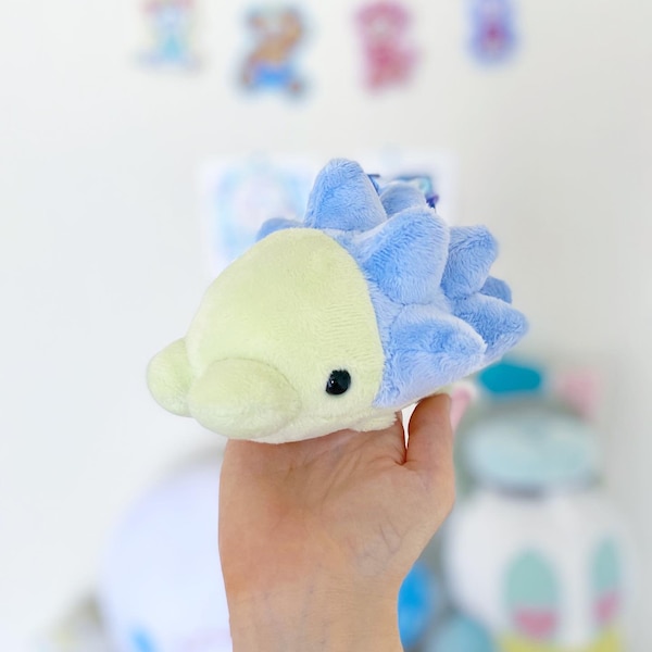 Handmade Snom Plush, Minky Fabric Stuffed Animal With Bell - Etsy
