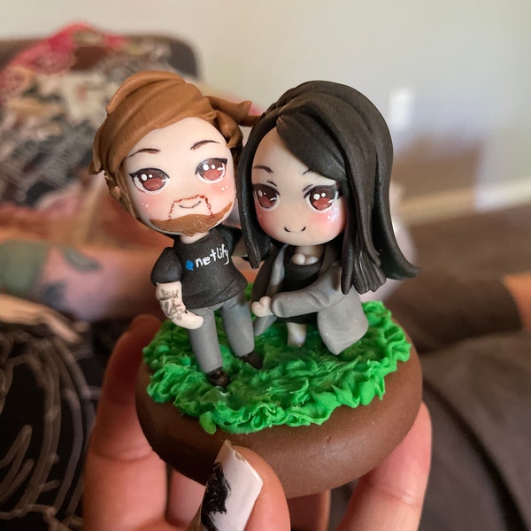 Custom Clay Figure, Custom Anime Figurines, Character Handmade Figures ...