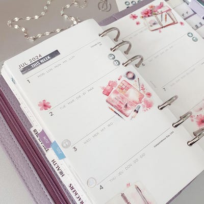 Printable Planner Dashboard, Rose Dashboard, Floral Printable Planner ...