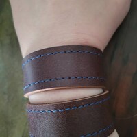 BDSM Bondage Leather Tawse Spanker Slapper Strap in Hand Tooled Petal ...