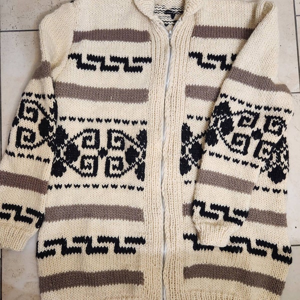 Knit Loopy Merino Wool Long Sweater, Chunky Knit Thick Pullover ...