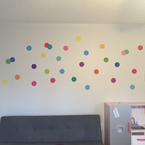 Dots Wall Decals Confetti Rainbow Polka Dot Wall Stickers | Etsy