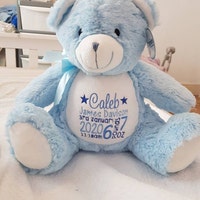 Personalised Teddy Bear, Teddy Bears , Embroidered Baby Teddy, New Baby ...
