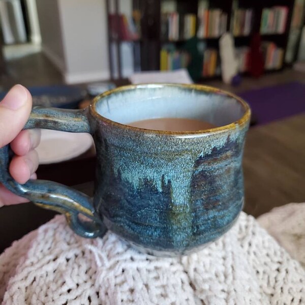 Abstract Organic Mug, Wheel Thrown Pottery, Sculptural Neutral - Etsy