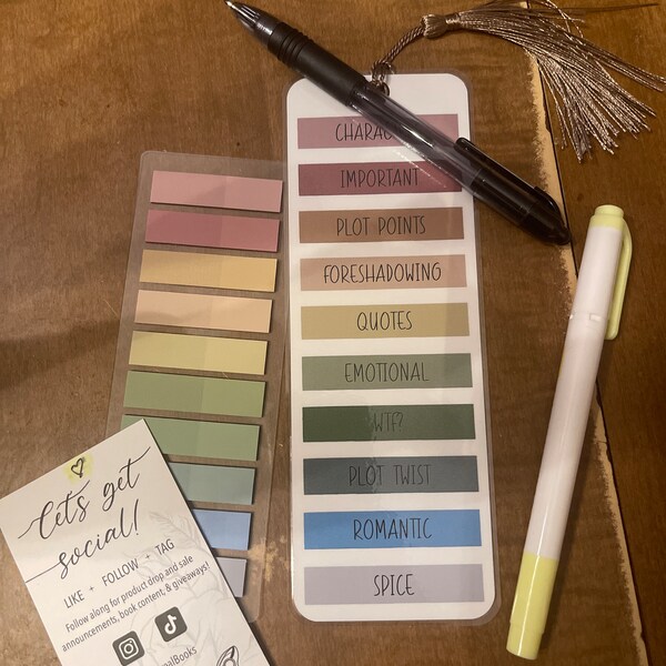 Annotating Bookmark Kit, Book Annotating Kit Reading Supplies, Popular ...
