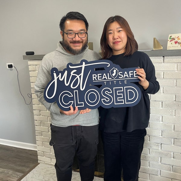 Just Closed Real Estate Photo Prop and Sign for Realtors, Social Media ...