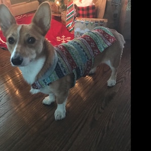 Corgi Fleece Sweater - Etsy