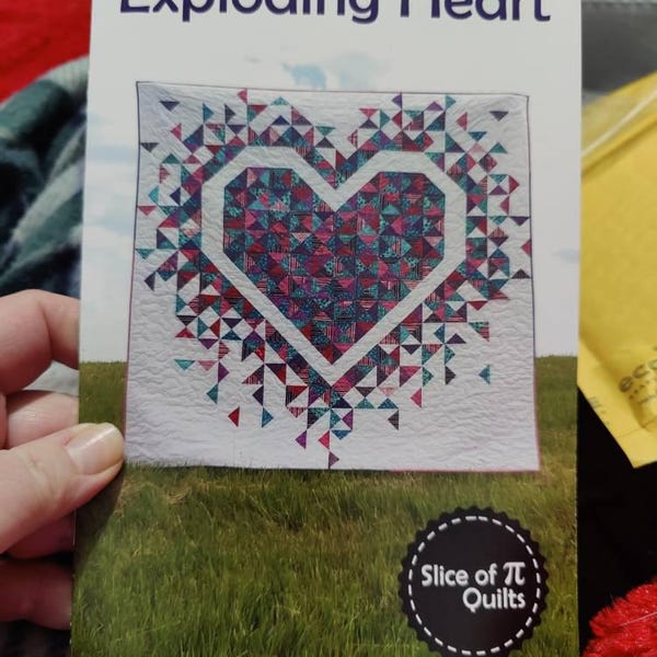 PAPER Exploding Heart Quilt Pattern by Slice of Pi Quilts [fat Quarter ...