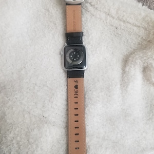 Leather Apple Watch Strap / Dark Brown / Personalised / - Etsy UK