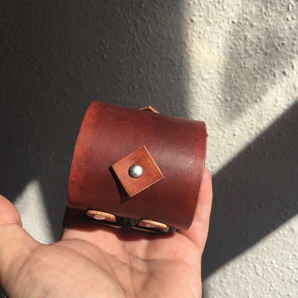 PDF Leather Pattern. Men and Women Leather Cuff Bracelet Pattern With ...