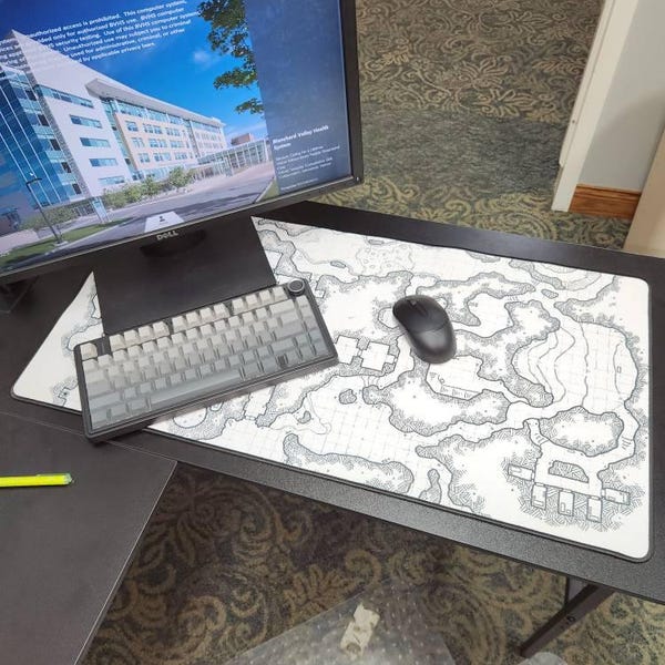 DND DESK MAT: Dungeon Cartography, Dnd Map, Dnd Computer Mat, Desk Mat ...