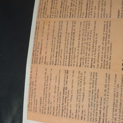 Vintage Garfield DK Knitting Pattern Size 24 42 Instant Download - Etsy ...