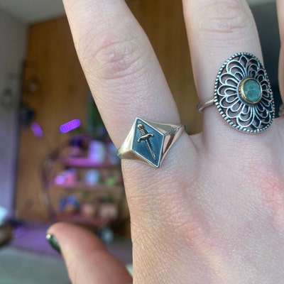 Karma Ring, Circle Ring, Silver Circle Ring, Infinity Ring, Eternity ...