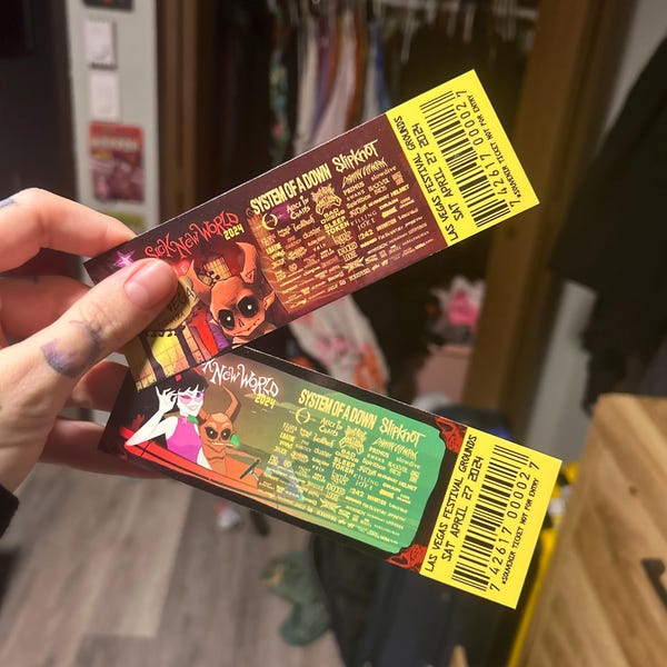Sick New World 2023 Souvenir Ticket - Etsy