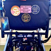 Round Popular Patches 6 DIFFERENT DESIGNS Embroidered Sew on / Iron on ...