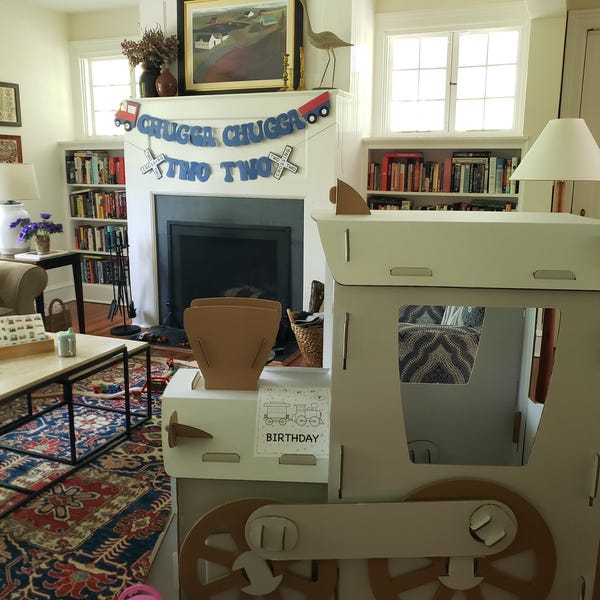 Life Size Cardboard House | Large Cardboard House | DIY Train | Sturdy ...