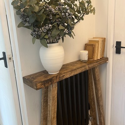 Rustic Wooden Display Bench - Etsy